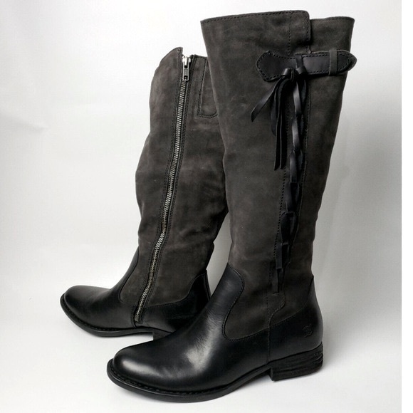 Born | Shoes | Born Cook Black Basa Riding Boots Size 75 | Poshmark